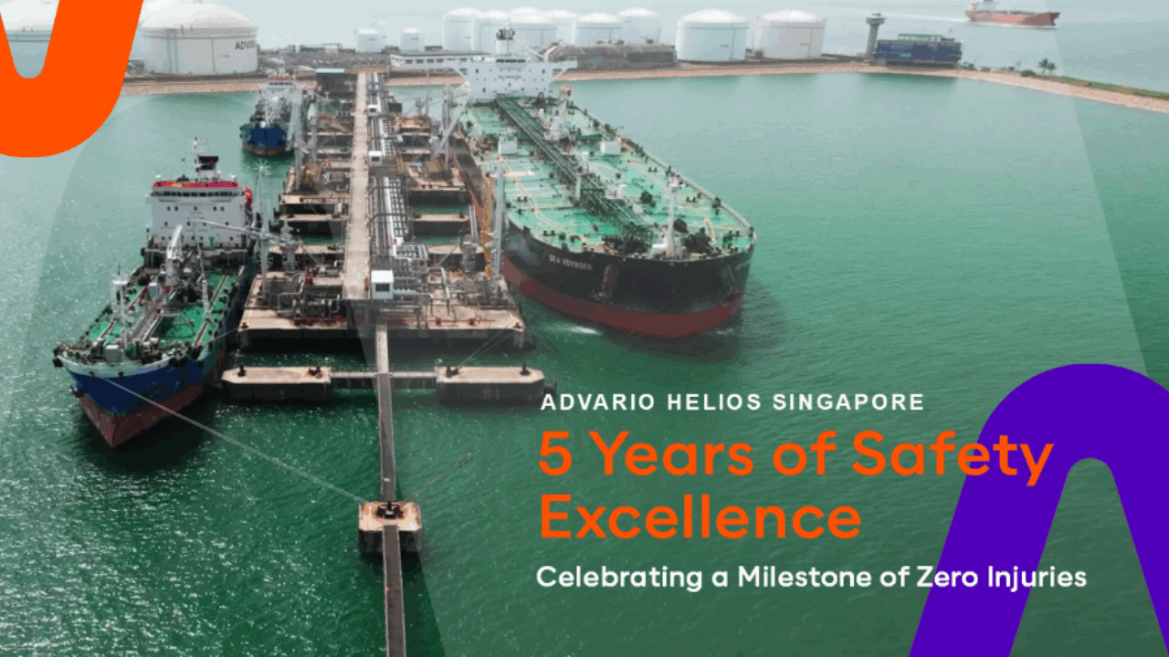 Advario Helios Singapore - 5 Years of Safety Excellence - Advario